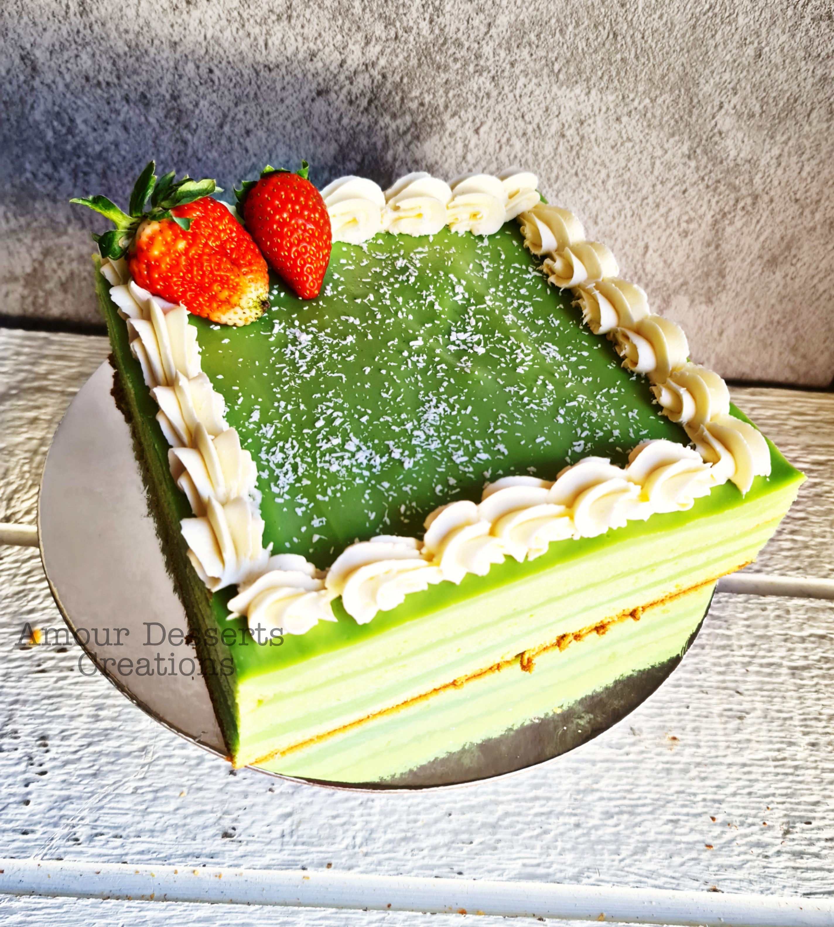 Pandan Layer Birthday Cake | Melbourne Delivery & Pick Up – Amour Desserts